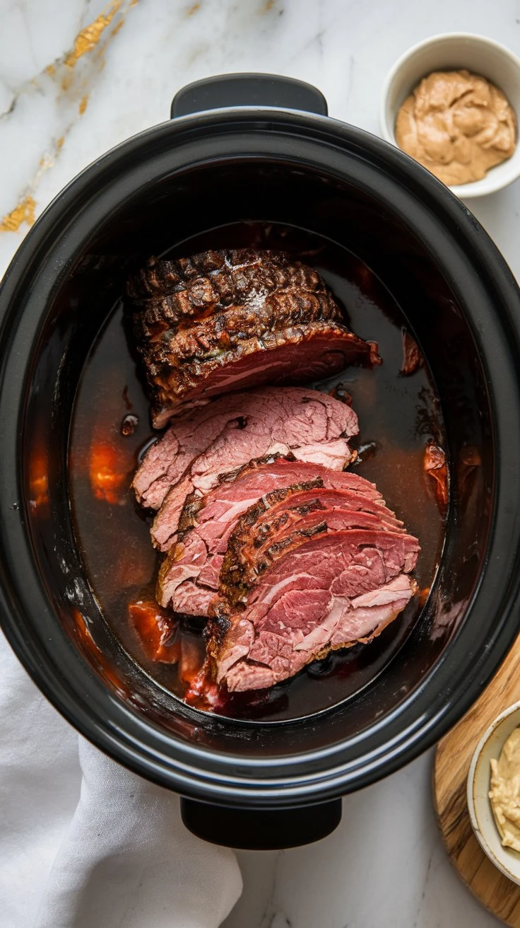 Slow Cooker Guinness Corned Beef - dinnerendeavor.com
