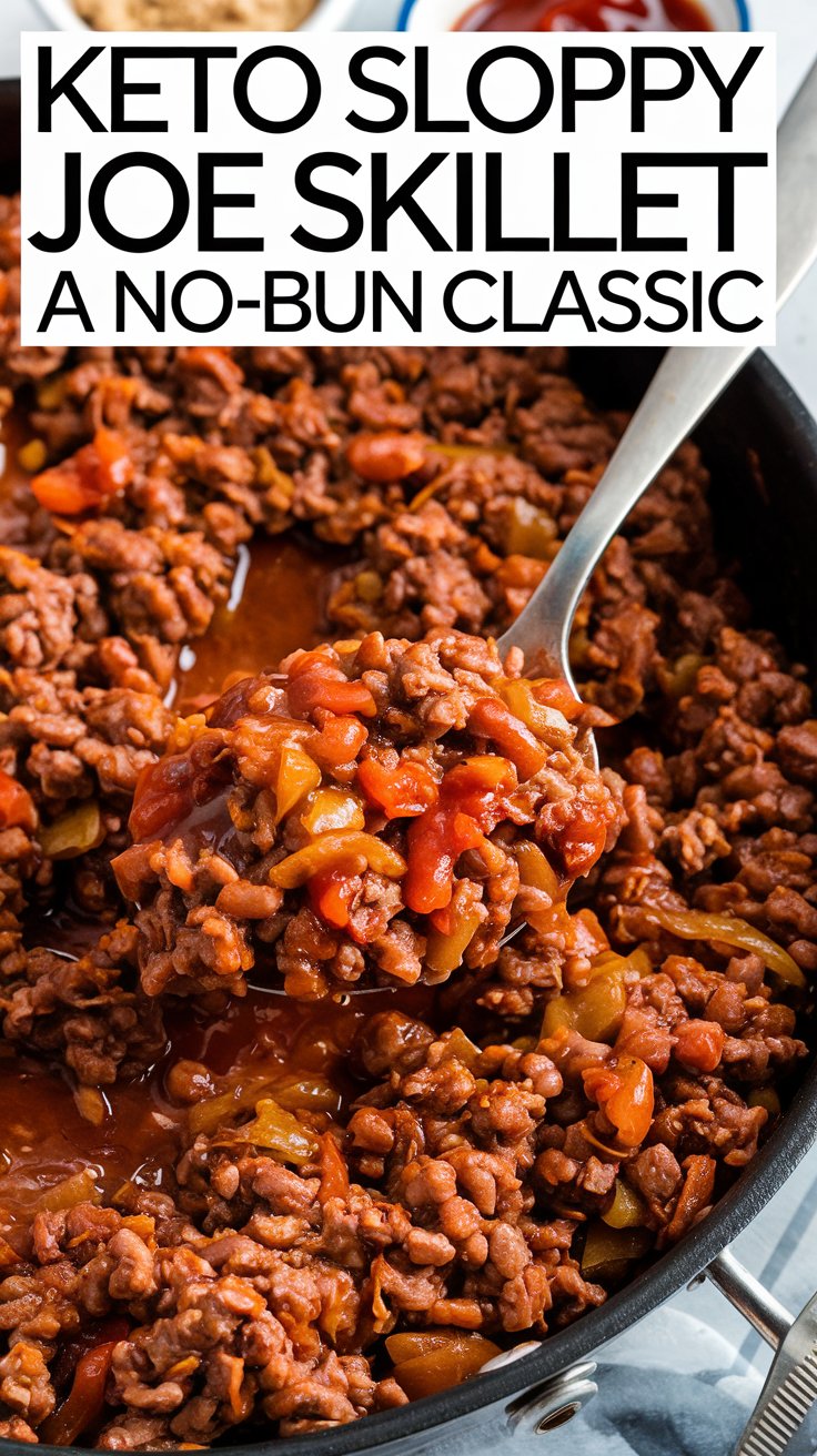 Keto Sloppy Joe Skillet - dinnerendeavor.com