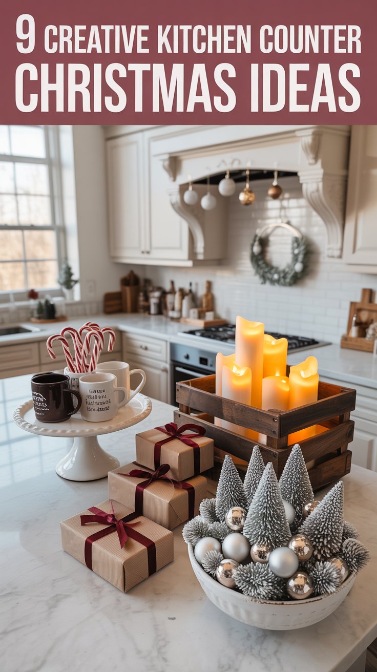9 Cozy and Creative Kitchen Counter Christmas Decor Ideas ...