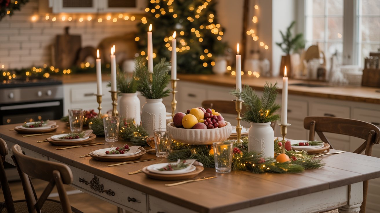 7 Christmas Kitchen Table Centerpiece Ideas with a Fresh Twist for 2025 ...